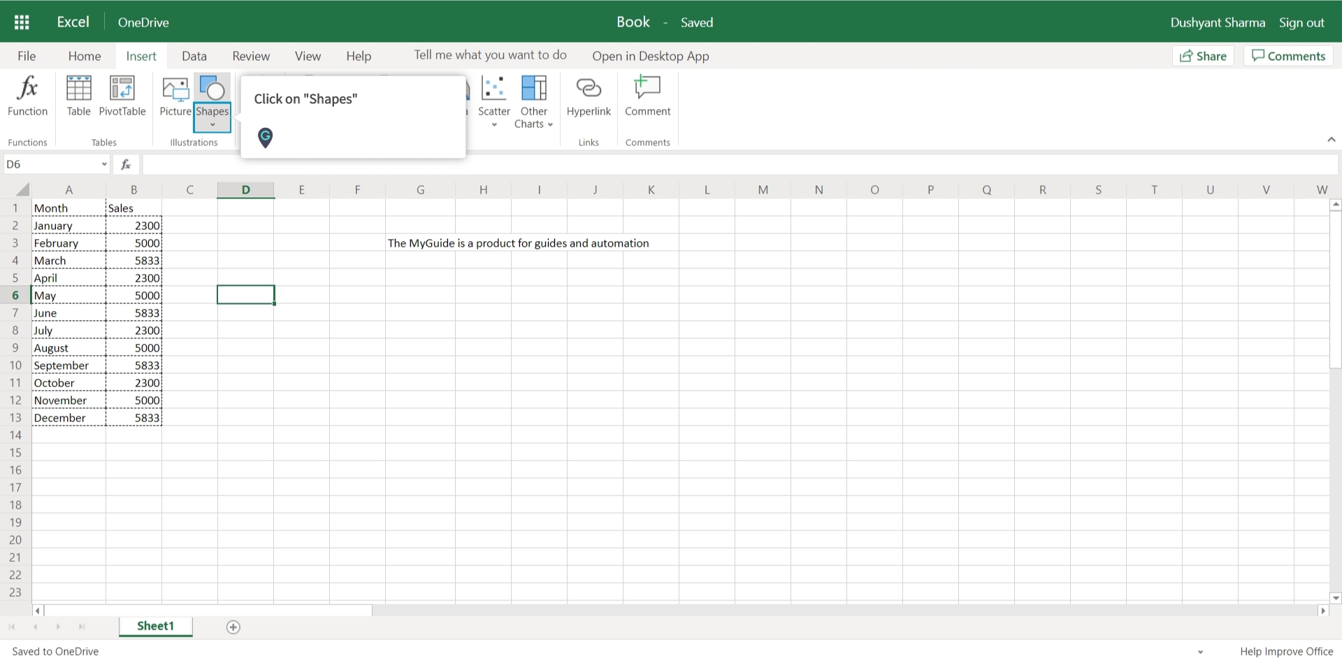 How To Insert Shapes In MS Excel Online A Guide By MyGuide