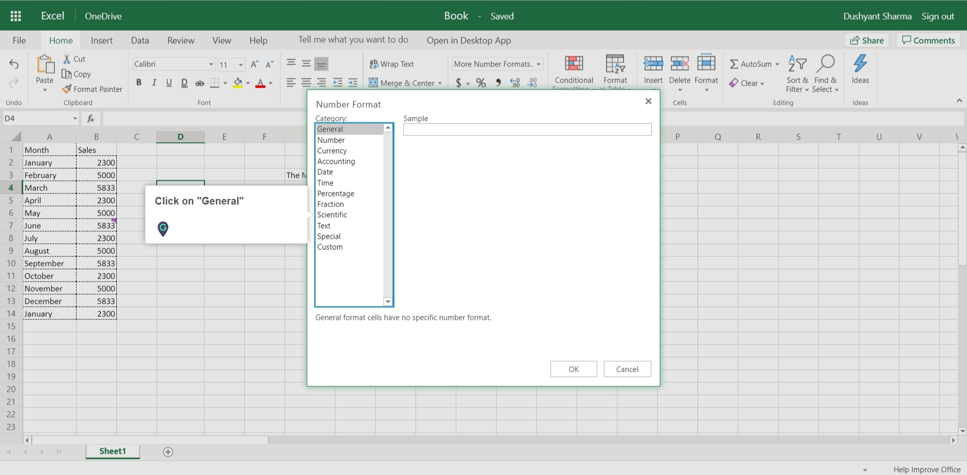 How To Set A General Number Cell Format In MS Excel Online A Guide By How To Set A General Number Cell Format In MS Excel Online A Guide By