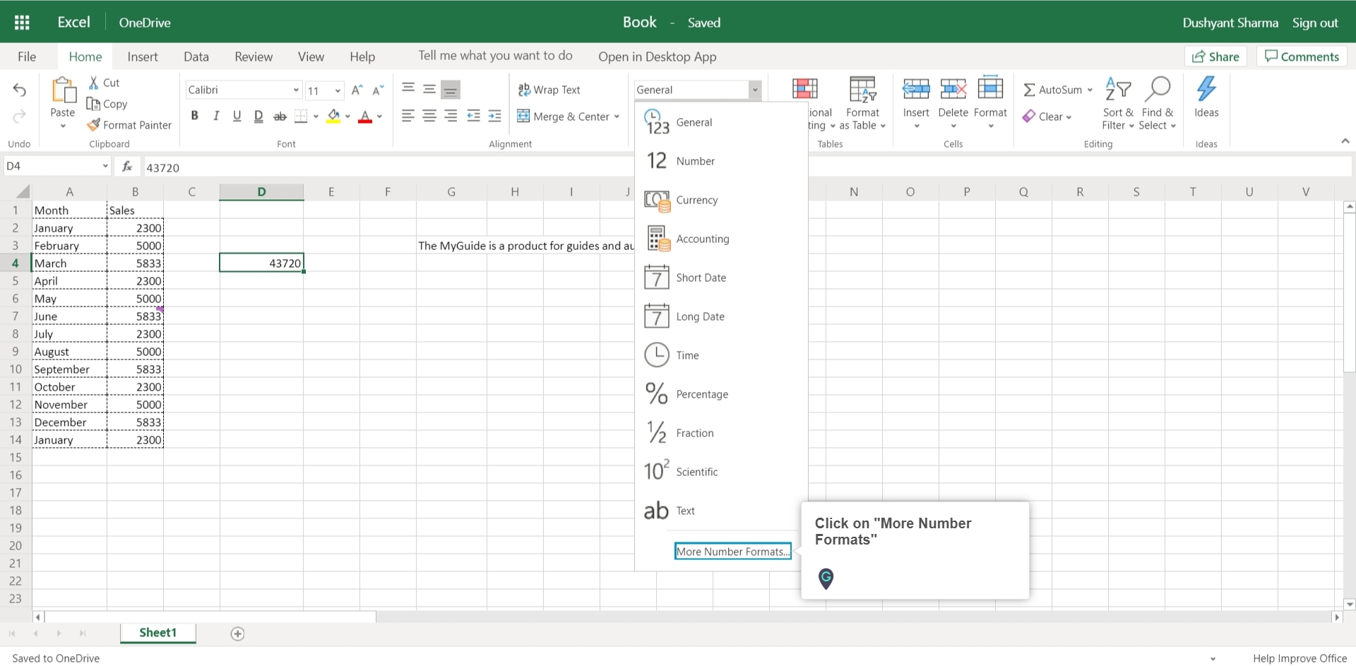 How To Set Date Format For Cells In MS Excel Online A Guide By MyGuide