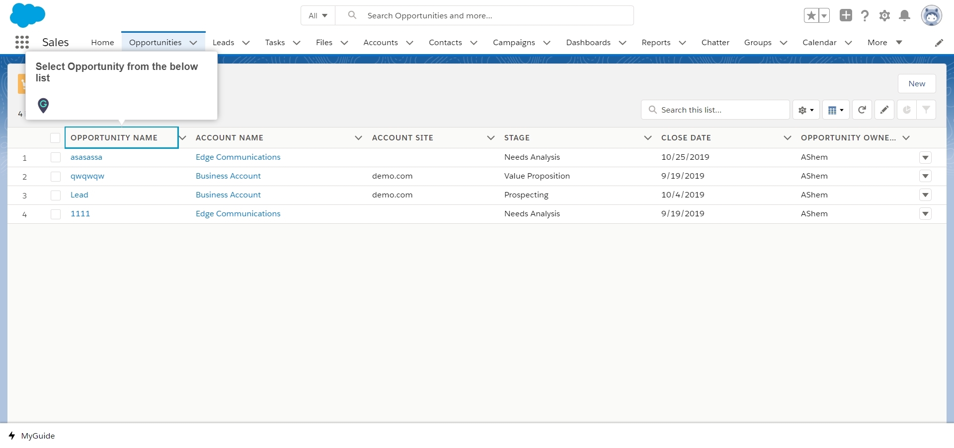 How To Delete A Task Under Opportunities In Salesforce Lightning A 